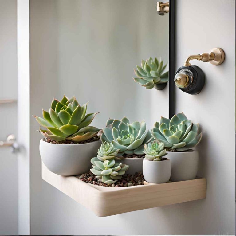 Diy Bathroom Plant Décor With Succulents: – Slick Garden